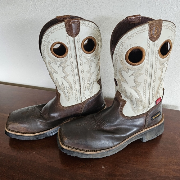 Tony Lama | Shoes | Tony Lama Rr332 Composite Square Toe Waterproof ...